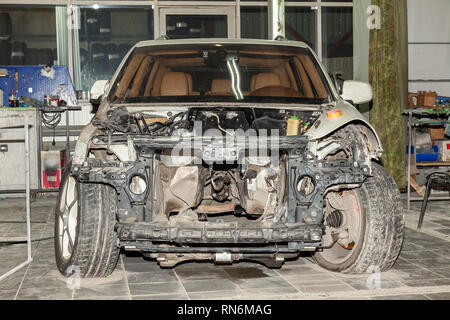 Disassembled Car with Visible Parts Stock Photo - Alamy