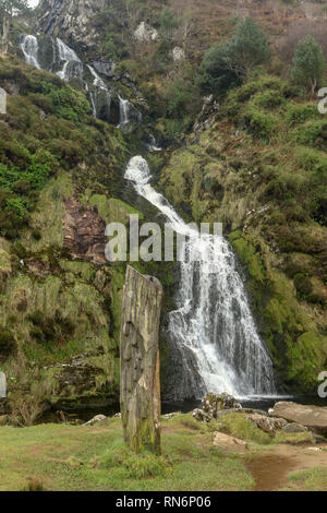 Assarancagh Waterfall, near Adara, County Donegal, Ireland. Maghera ...