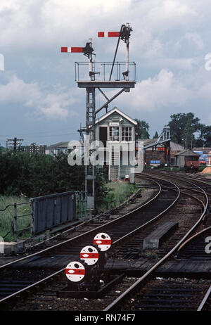 Wroxham signal box on the Norwich to Sheringham line, Norfolk, England ...