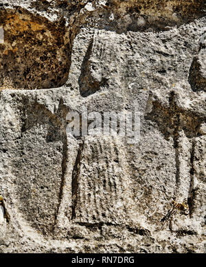 Procession of female Gods in the 13th century BC Hittite religious rock ...