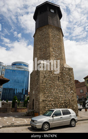 Ottoman Clock Tower (built 1683), Gostivar, Macedonia Stock Photo - Alamy