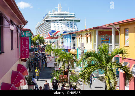 Shopping St Johns, Antigua Caribbean Stock Photo - Alamy