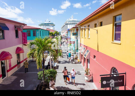 Heritage Quay open-air shopping centre, St John's, Antigua, Antigua and ...