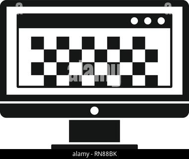 Desktop computer photo redaction icon. Outline desktop computer photo ...