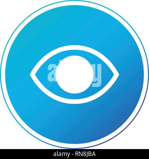 Simple minimalistic eye icon. vector illustration isolated on white ...