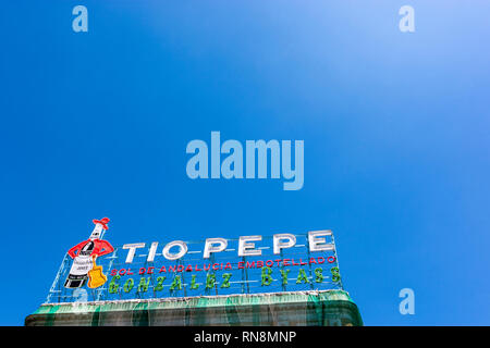 Tio pepe sign Madrid Spain EU Europe Stock Photo: 1918259 - Alamy