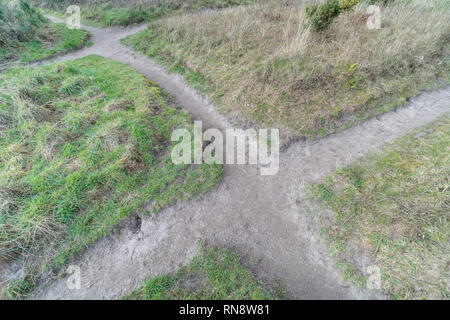 Footpaths crossing. For career choices, life choices, life at cross ...