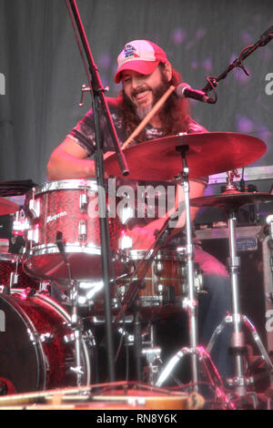 Singer & guitarist Dan Lotti is shown performing on stage during a ...