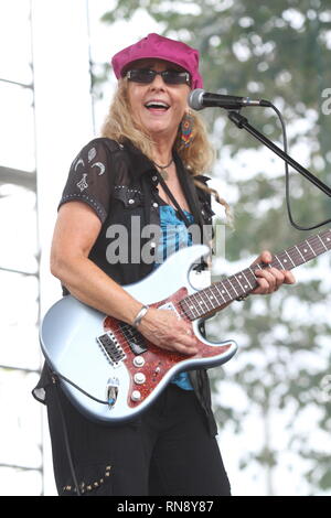 Singer, songwriter and guitarist Debbie Davies is shown performing on ...