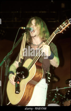 Days of the New guitarist and vocalist Travis Meeks is shown performing ...