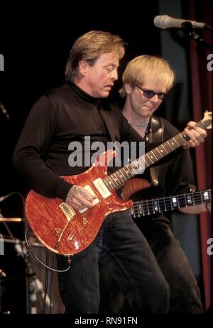 Drummer Tom Curiale of the Rick Derringer band is shown in action ...