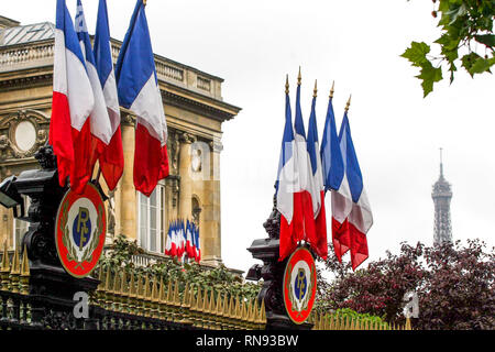 Tricolor cockade, Paris, France Stock Photo - Alamy