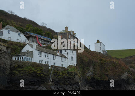Port Issac, the filming location of Doc Martin, Cornwall Stock Photo ...
