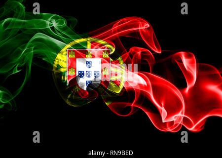 National smoke flag of Portugal isolated on white background Stock ...