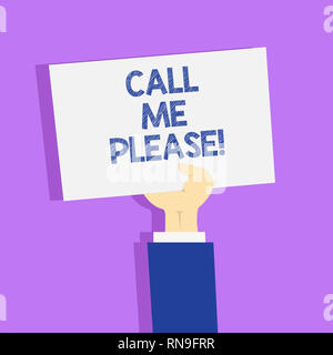 Word writing text Call Me Please. Business concept for Asking for ...