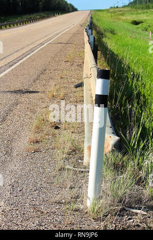 Reflector, marker and road for travel outdoor in nature for vehicle ...
