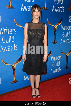 Megan Neuringer at the 2019 Writers Guild Awards held at the Beverly ...