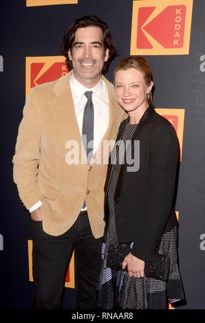 LOS ANGELES - FEB 15: Carter Hudson, Hollye Gilbert at the Snowfall ...