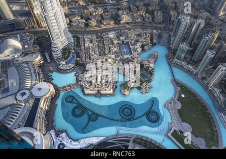 Downtown, Dubai, viewing platform, skyscraper, deck, Burj Khalifa, Burj ...