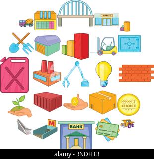 Parsimony icons set, cartoon style Stock Vector Image & Art - Alamy