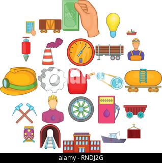 Parsimony icons set, cartoon style Stock Vector Image & Art - Alamy