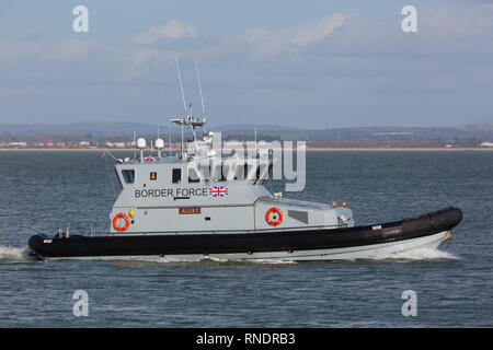 UK Border Force patrol boat, 'Vigilant' moored in the outer harbour at ...