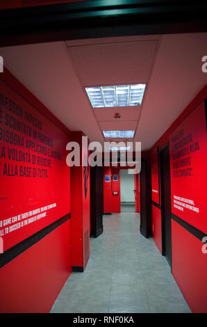 Milan changing room at San Siro stadium Stock Photo - Alamy