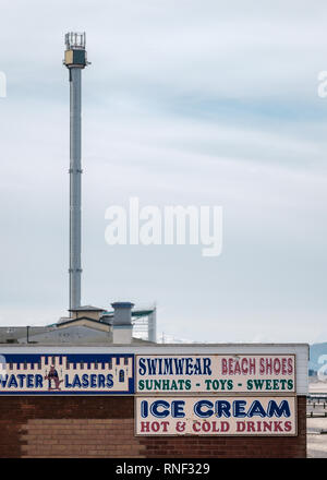 Rhyl beach and the Rhyl Sky Tower Stock Photo - Alamy