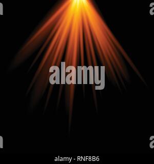 Abstract orange background with sun light rays Stock Vector Image & Art ...