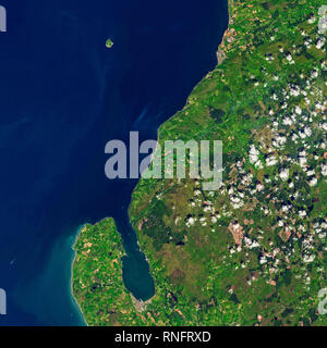 Ailsa Craig island Scotland aerial view Stock Photo - Alamy