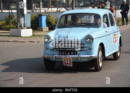 1955 Fiat Millecento car with 1100 cc and 4 cylinder engine. India WBE ...