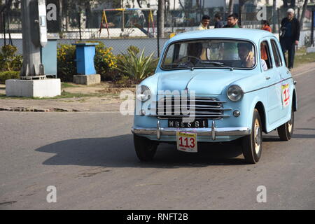 1955 Fiat Millecento car with 1100 cc and 4 cylinder engine. India WBE ...