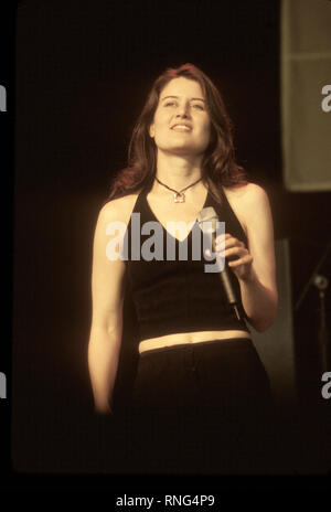Musician, singer and songwriter Paula Cole is shown performing on stage ...