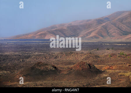 View of spatter cones from Inferno cone, Craters of the Moon National ...