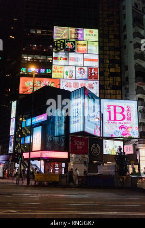 Night time shopping in Hong Kong. The city that never sleeps Stock ...