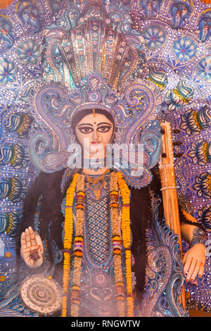 Devi saraswati goddess of learning Stock Photo - Alamy