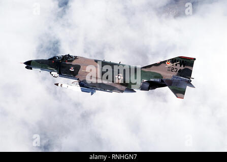 AN air-to-air left side view of an F-45G Phantom II aircraft carrying ...