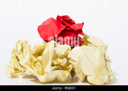 Different red paper balls, prominent Stock Photo - Alamy