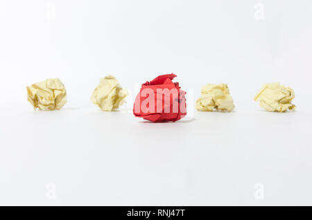 Different red paper balls, prominent Stock Photo - Alamy