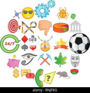 Symbolize icons set, cartoon style Stock Vector Image & Art - Alamy