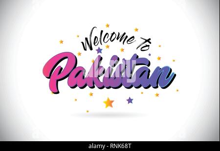 Pakistan Welcome To Word Text with Handwritten Font and Golden Texture ...