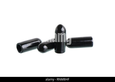 rubber like PVC flexible vinyl round end caps wire protector cover ...