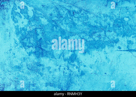 Texture of an old blue plastered wall. Abstract construction background ...