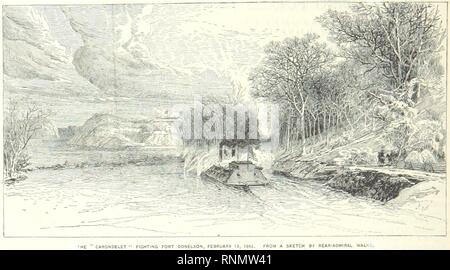 Carondelet fighting Fort Donelson Stock Photo - Alamy