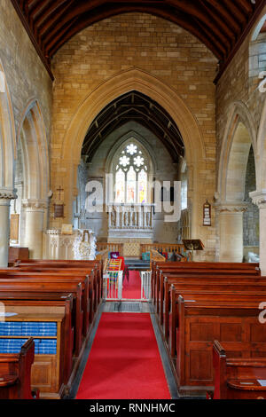 St John the Baptist Church, Colerne, Wiltshire, UK 15th century tower ...
