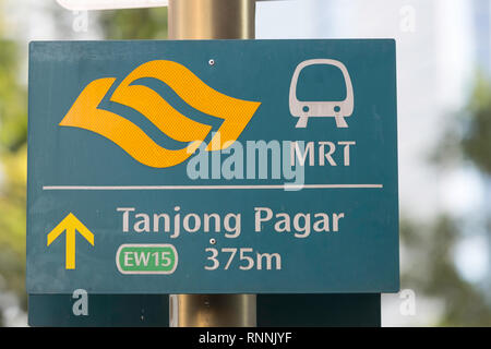 MRT Chinatown sign Singapore Stock Photo - Alamy