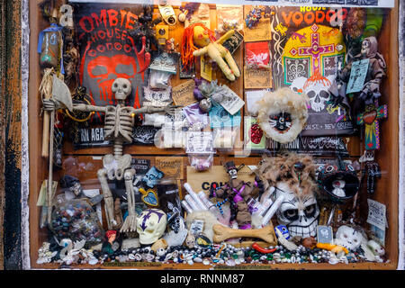 Reverend Zombie's House of Voodoo store front entrance, store sign ...