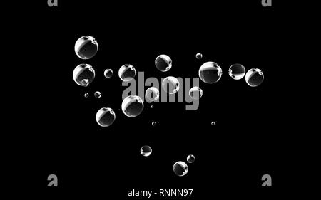 Bubbles underwater texture overlays on isolated background Stock Photo ...