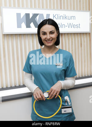 20 February 2019, Berlin: The actress Ines Quermann has herself ...