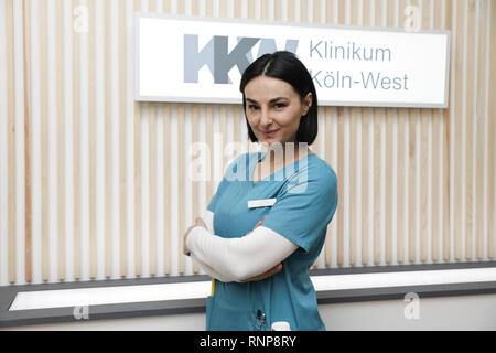 20 February 2019, Berlin: The actress Ines Quermann has herself ...